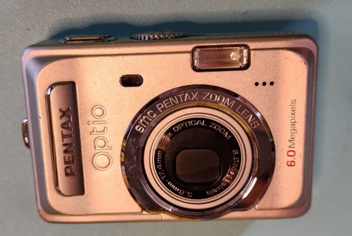 Pentax Optio S60 6MP Digital Camera 3x Optical Zoom Silver | eBay