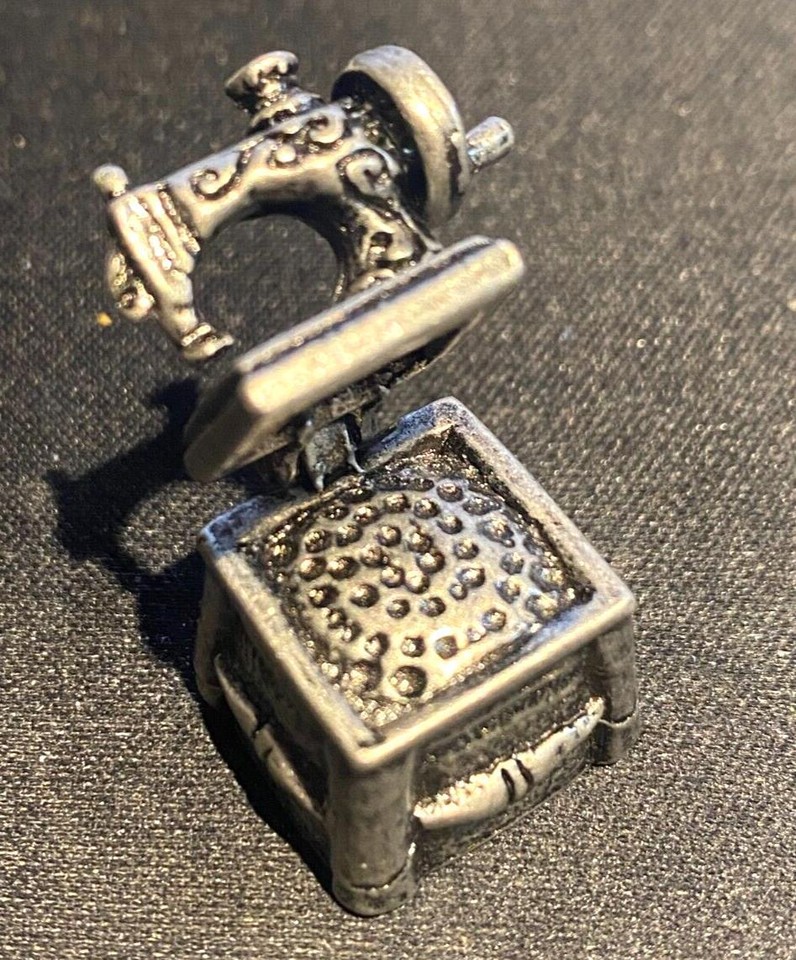 Mini Sewing Machine Trinket - Silver | eBay