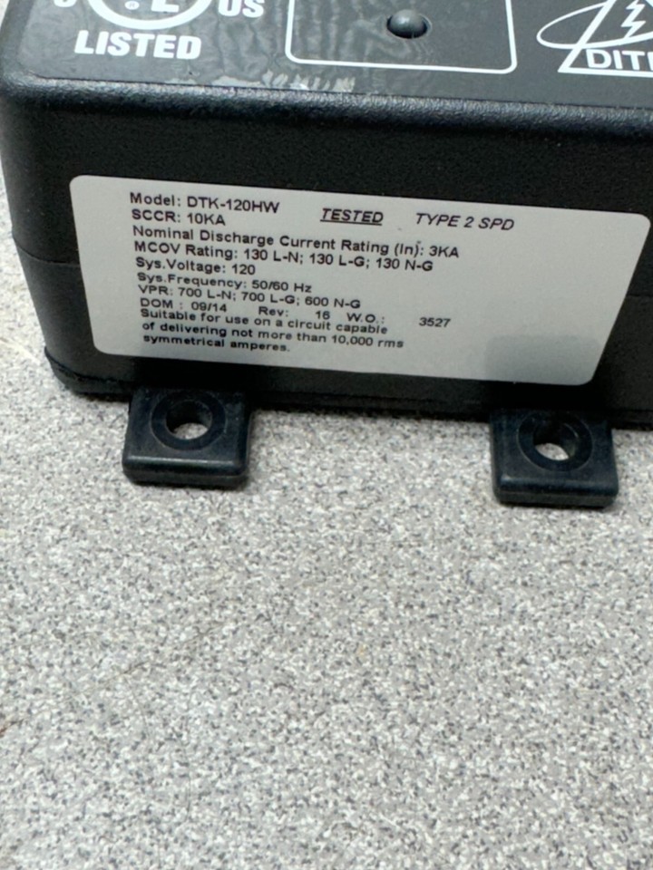 NEW NO BOX DITEK SURGE PROTECTIVE DEVICE DTK-120HW | eBay
