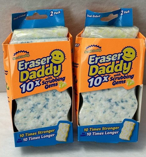 New Scrub Daddy Eraser Sponge Daddy 10x Stronger Durable Melamine 4 ...
