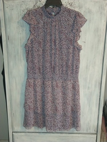 1. State Anthropologie Ruffled Layered Tiered Knee Length Dress Xl Boho ...