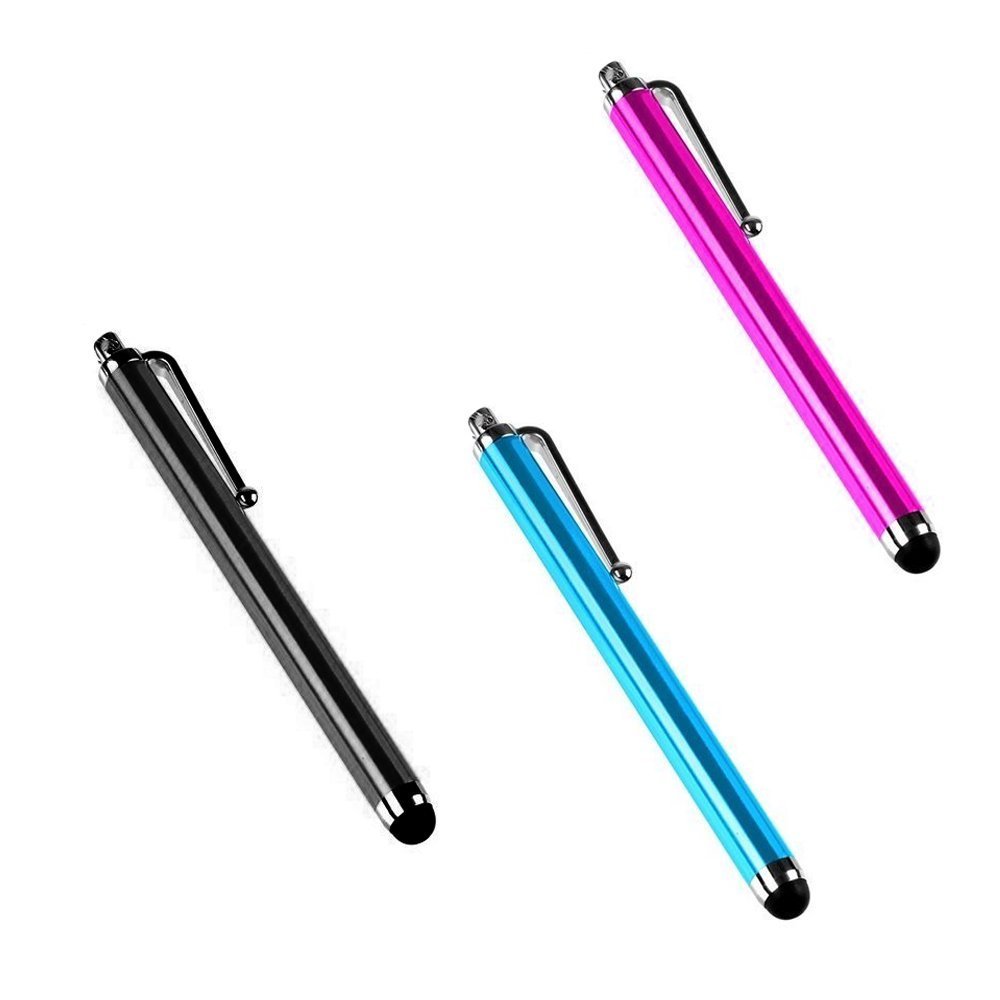 3-piece Colorful Stylus Pen Set - Blue, Black, Pink | eBay