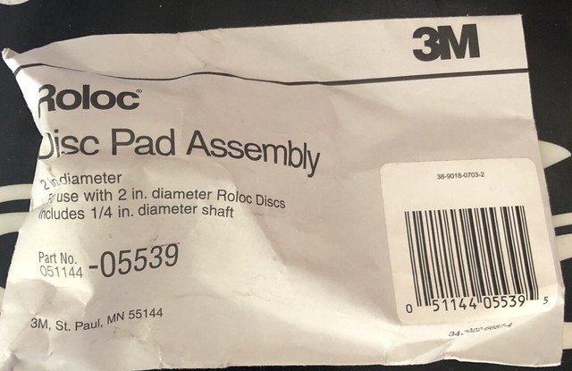 3M 05539 Roloc Disc Pad Assembly 2 Inch Diameter for sale online | eBay