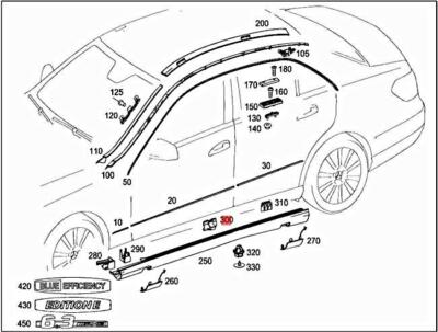 Genuine MERCEDES C218 S212 W212 X218 CLS C218 Mounting clip 0019910271 ...