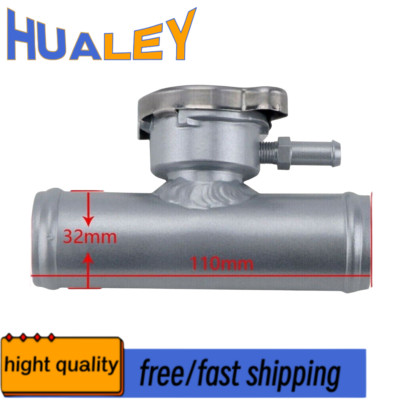 1-1/4" 32mm O.D Aluminum In-Line Radiator Coolant Hose Connector Filler ...