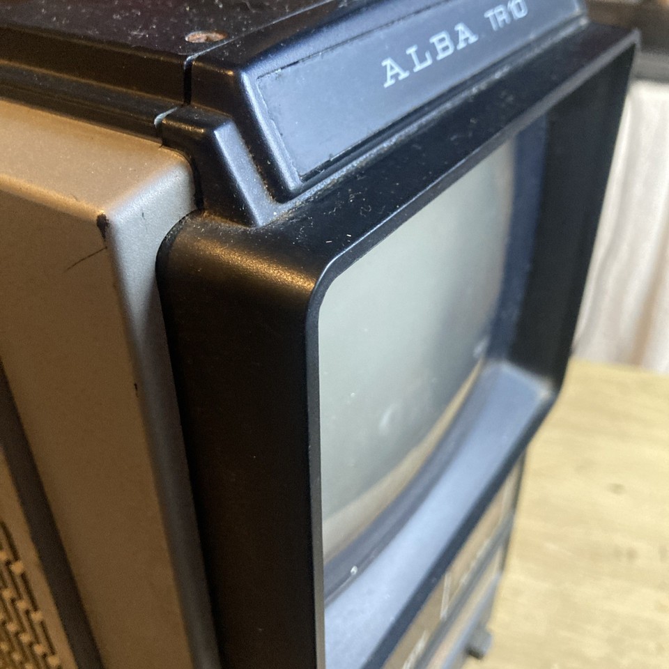 Alba TR10 Vintage Portable TV and Radio Working condition | eBay UK