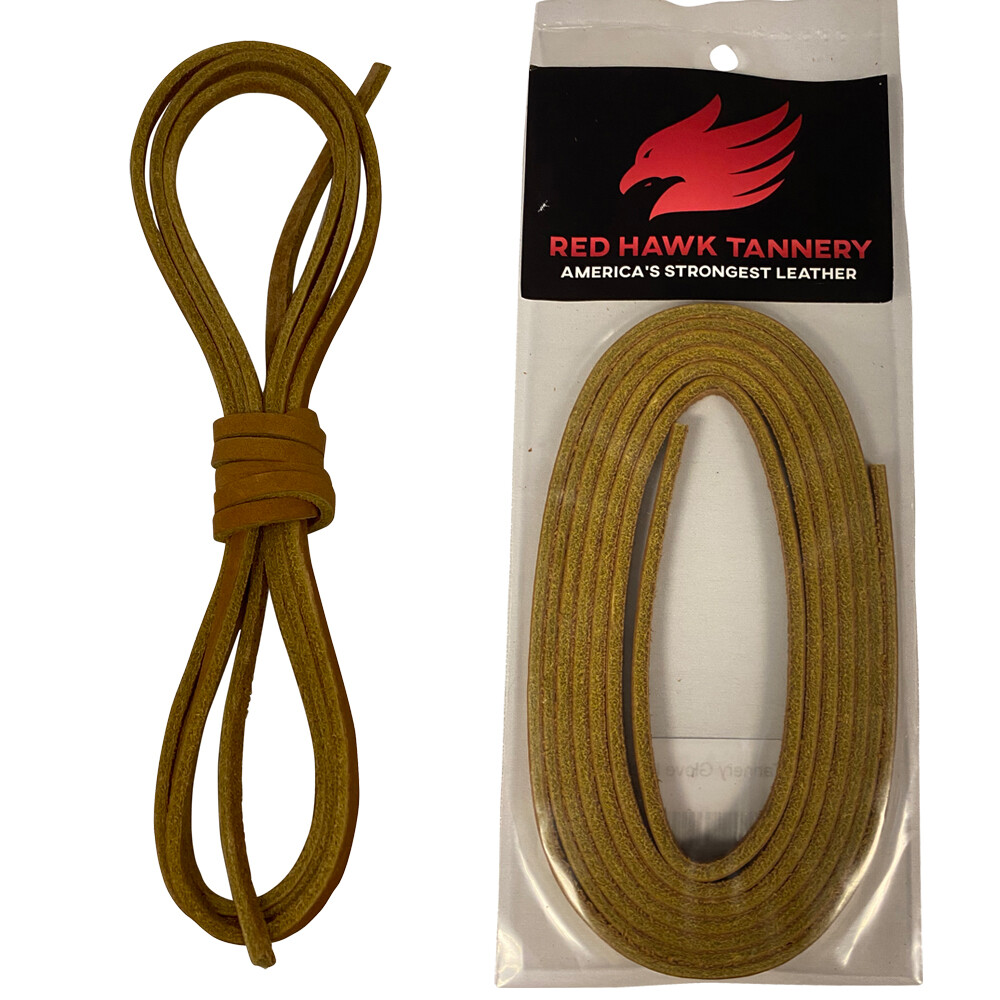 Red Hawk Tannery Baseball Glove Lace 1/4" x 72" Glove Relacing Lace ...