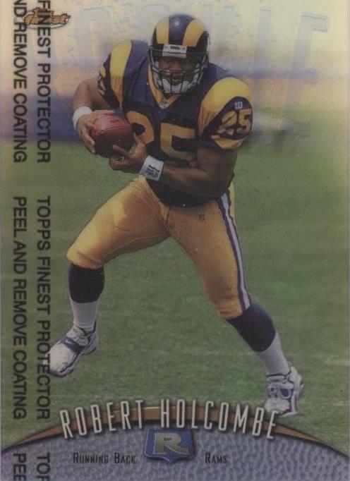 1998 Topps Finest - Rookie Robert Holcombe #125 Refractor (RC) for sale ...