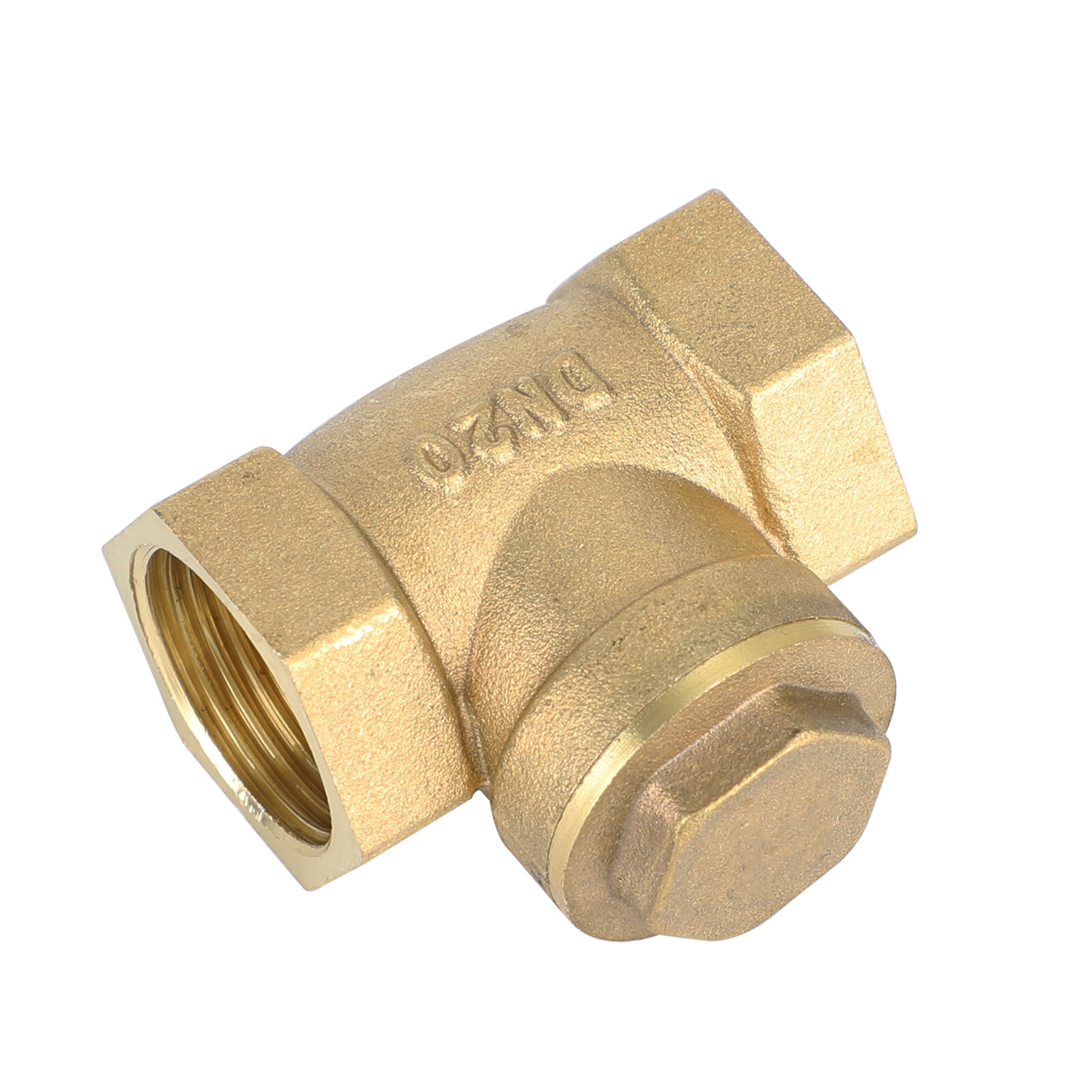 3/4" Female Thread Brass Horizontal DN20 One-Way Non-Return Swing Check ...