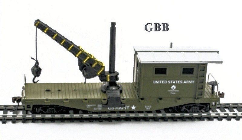 HO Scale US ARMY WORK CABOOSE with CRANE Model Power New 98195 | eBay