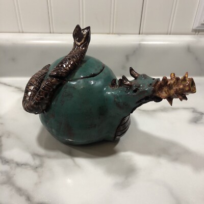 Mythical Creature Pottery Medieval Dragon Teapot Handmade | eBay