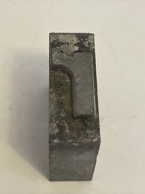 Antique solid all Metal letterpress PRINTING BLOCK stamp letter - r | eBay