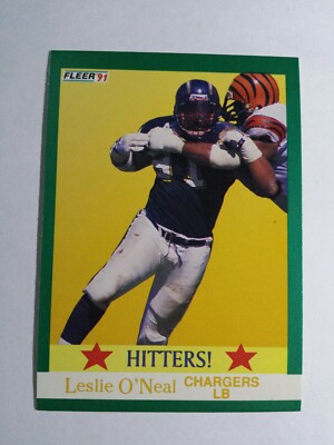 LESLIE O'NEAL 1991 FLEER FOOTBALL CARD # 405 C5280 | eBay