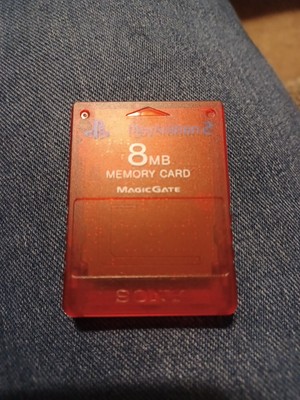 8MB Memory Card | Translucent Red | OEM | SCPH-10020 | Sony PlayStation ...
