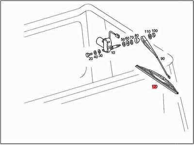 Genuine MERCEDES W463 G-CLASS W463 Wiper blade 4638200345 | eBay