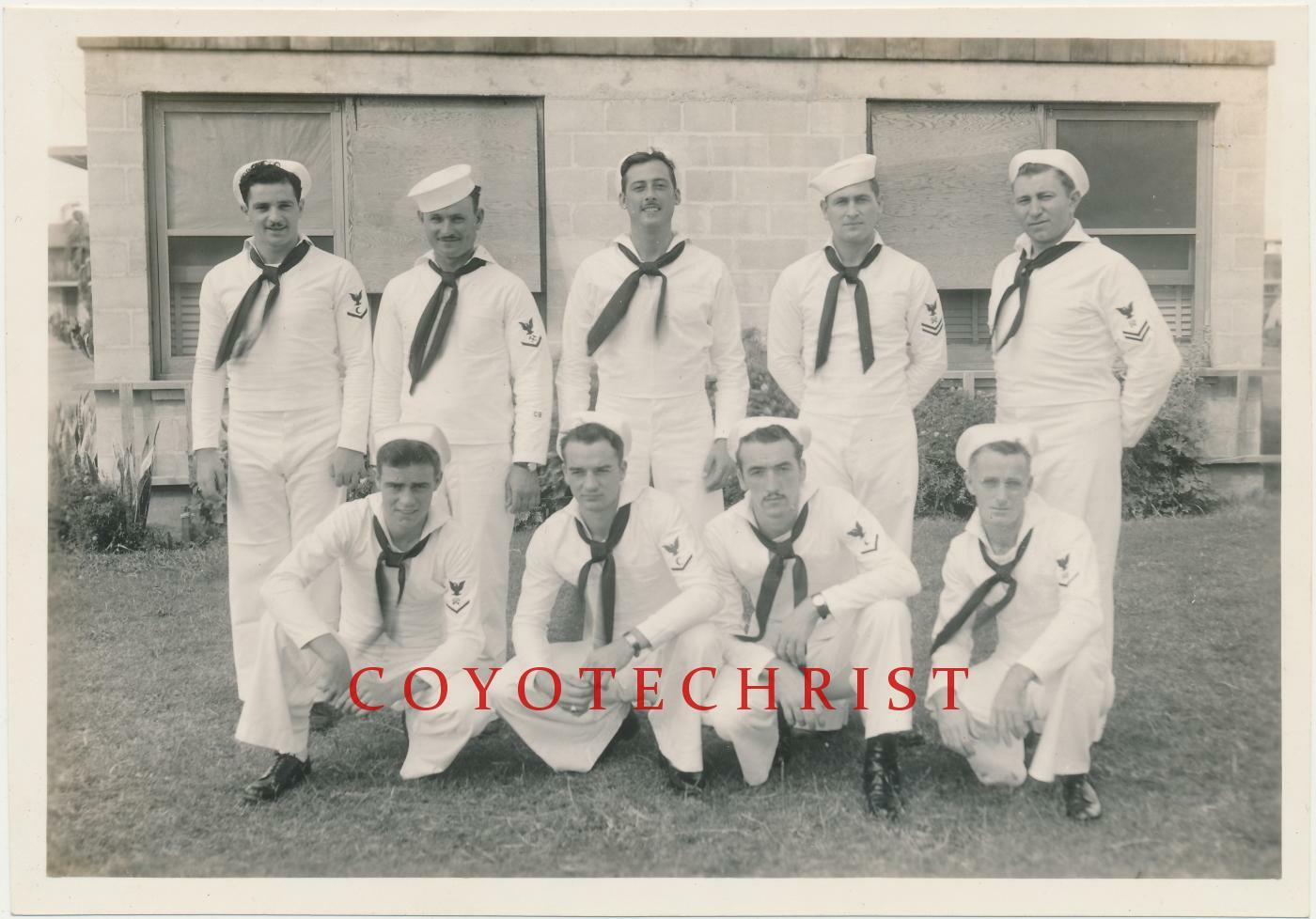 8 WWII Photos PEARL HARBOR NAVY YARD COMMISSARY Mess 1944 poss.TAI SING ...