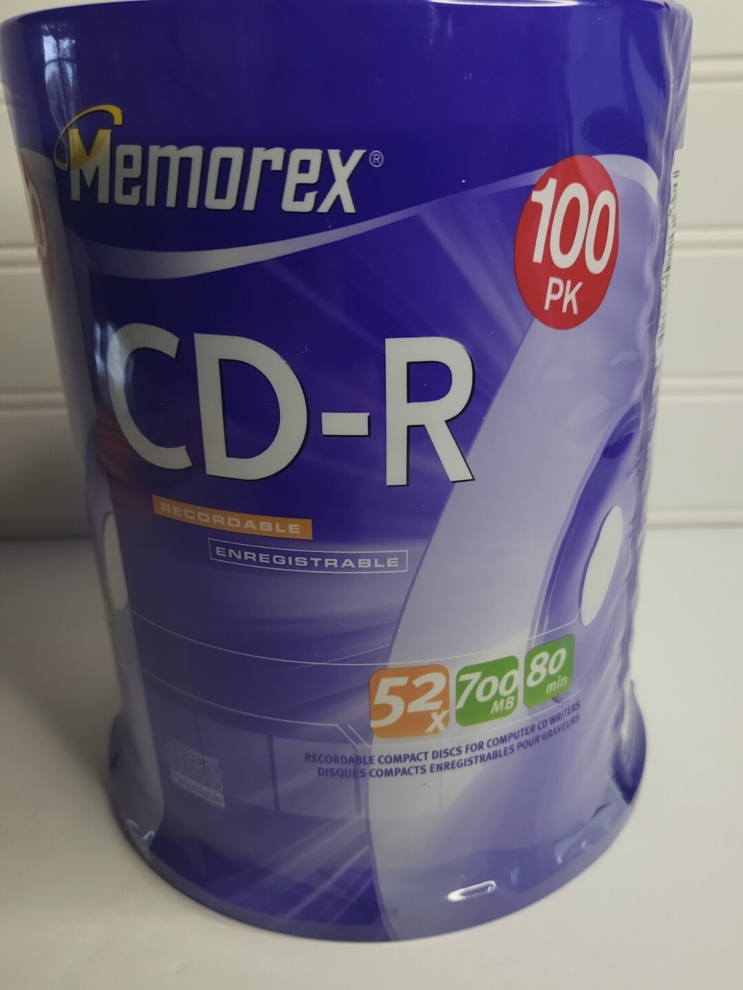 Memorex CD-R 52x 700MB 80-Minute 100 Pack Sealed BRAND NEW IN PACKAGE ...