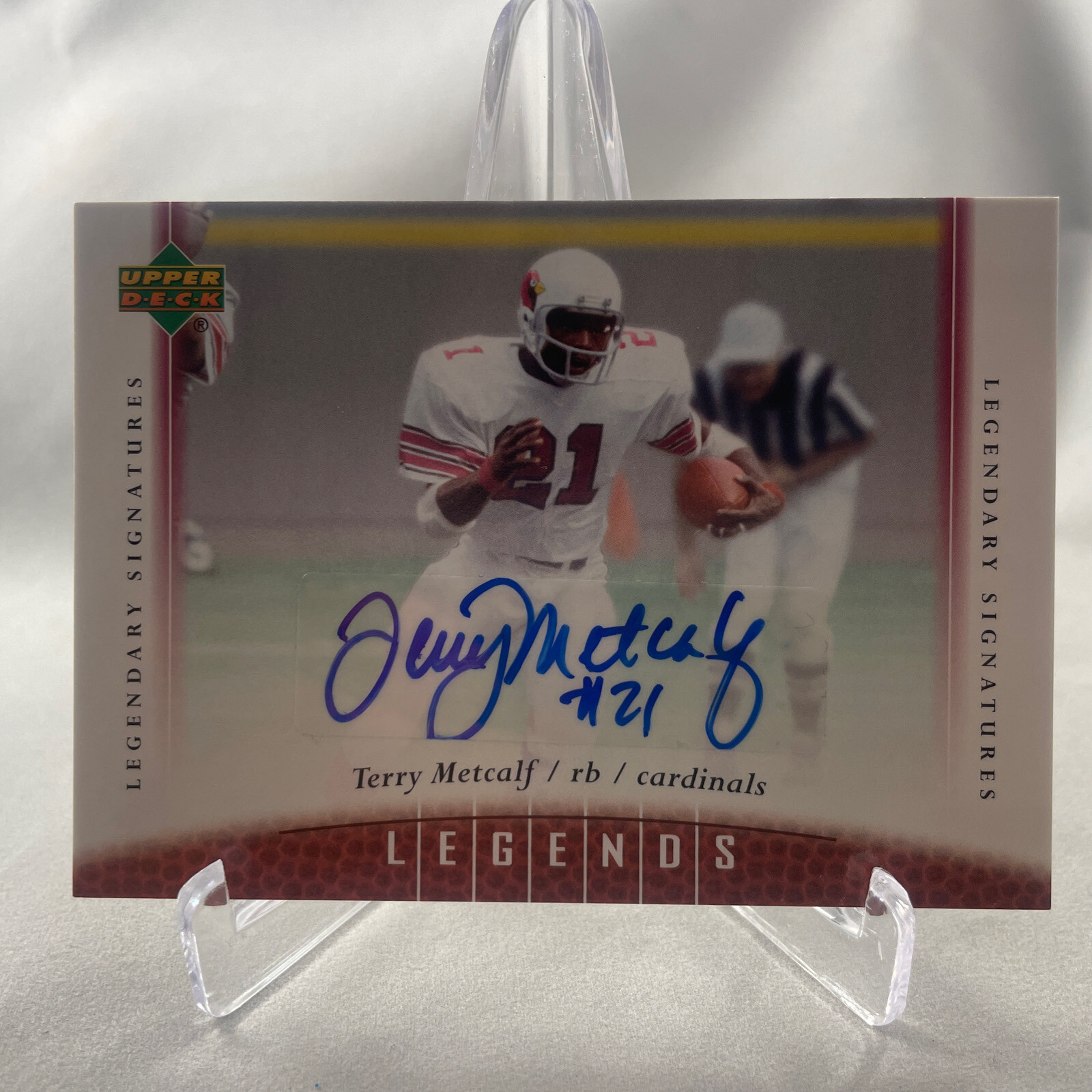 Terry Metcalf St Louis Cardinals Autographed Card 2006 Upper Deck ...