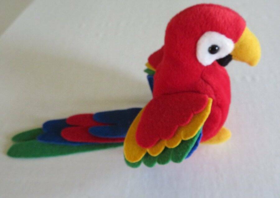 NED Colorful Parrot Bird Stuffed TOY DaVita Training Trainer Kidney ...