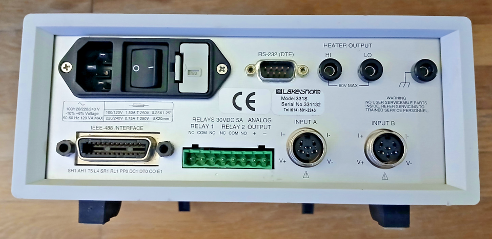 LakeShore 331 Temperature Controller Monitor RTD Cryotronics Auto ...