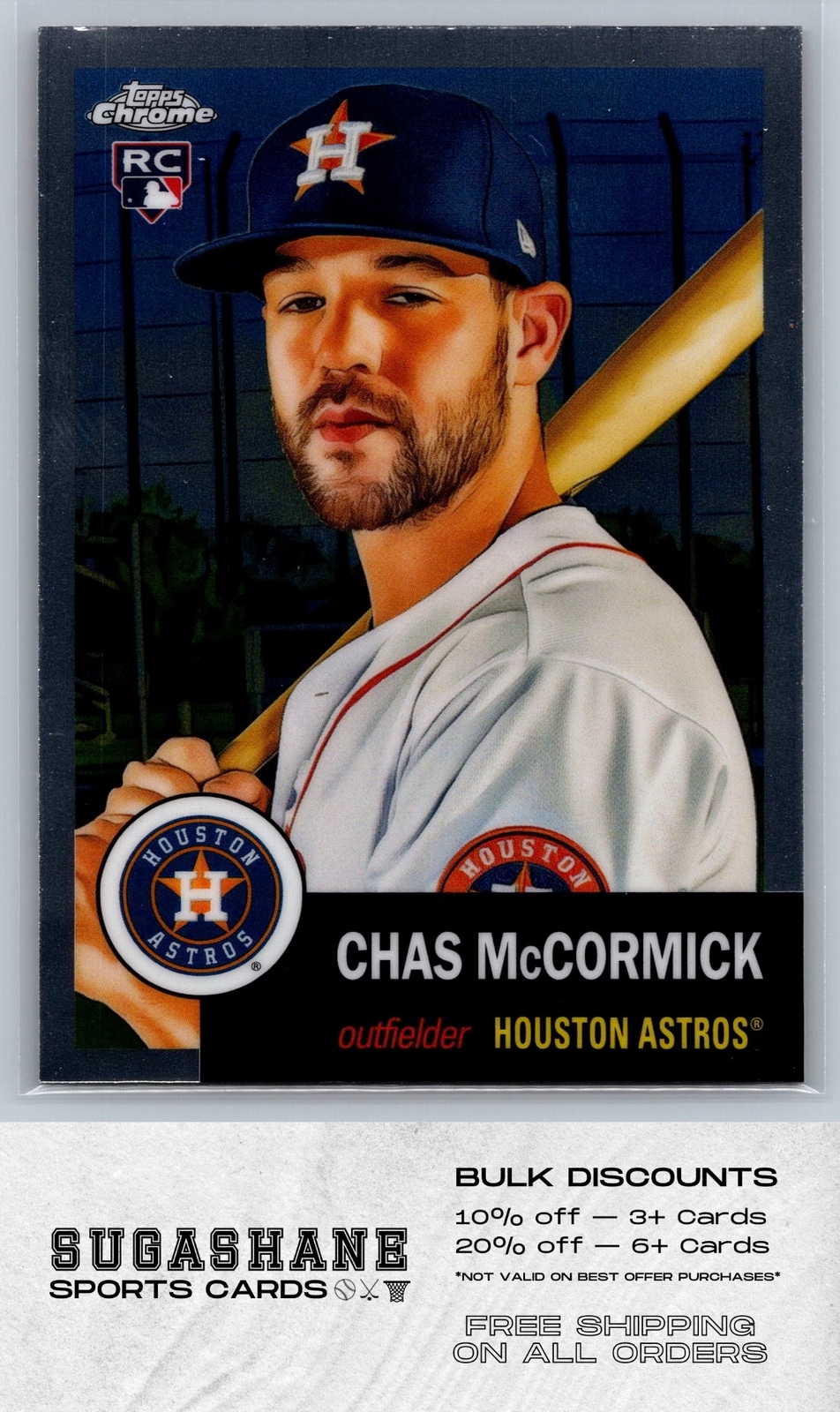 2022 Topps Chrome Platinum 128 Chas McCormick RC Astros Baseball Card ...