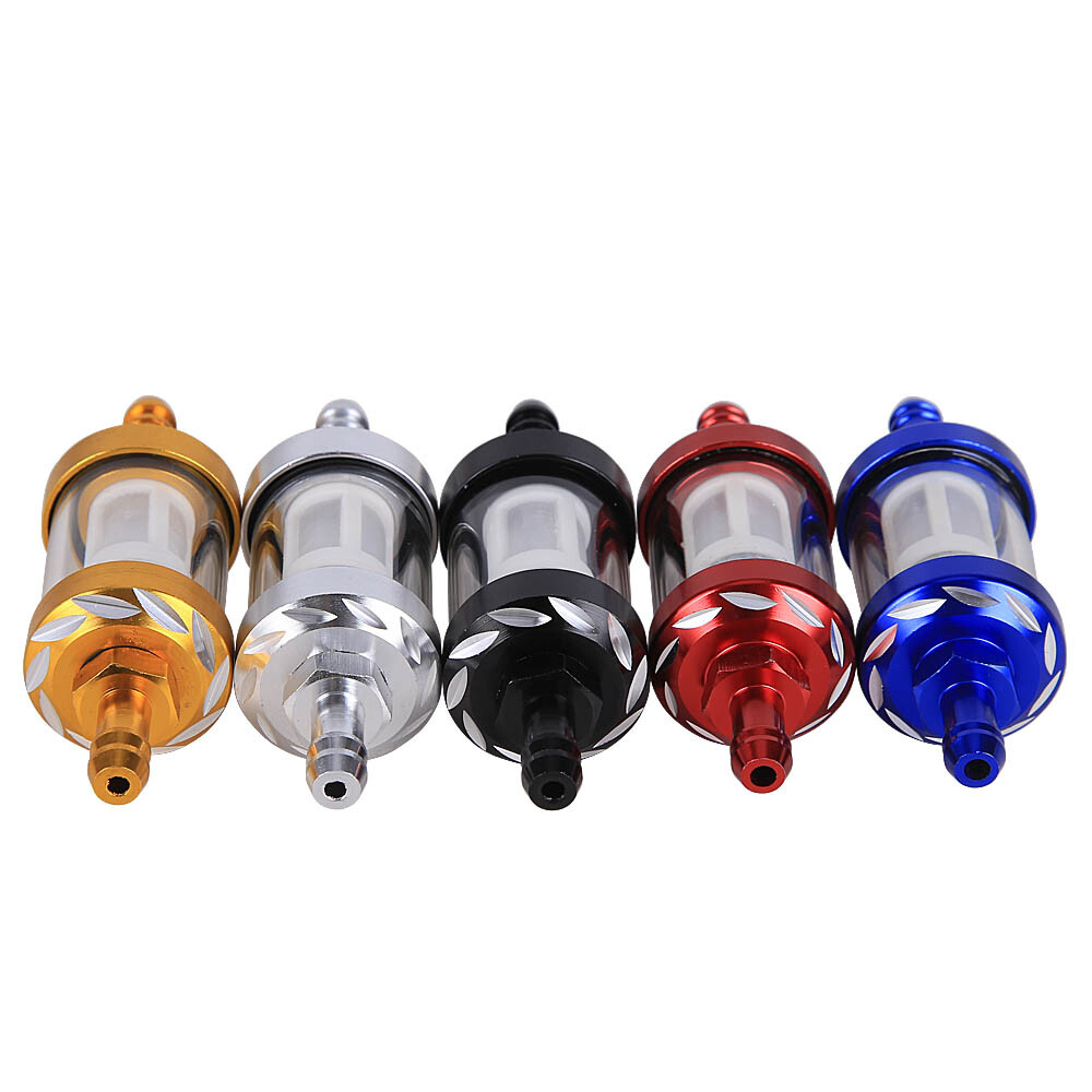 Universal Reusable Washable 5/16" 8mm Inline Metal Gas Fuel Filter ...