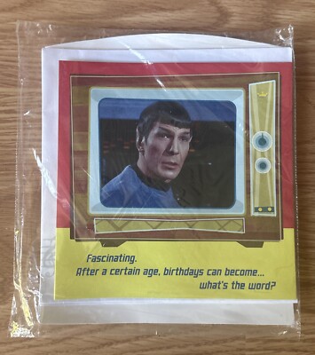 2006 Star Trek Mr Spock HALLMARK Birthday Greeting CARD (2 cards in a ...