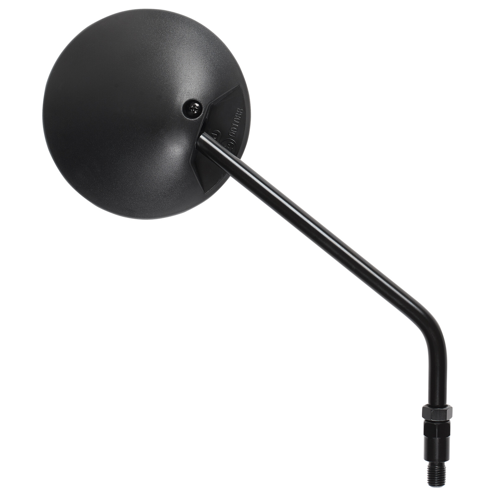 Ryde Black Round Adjustable Motorcycle Rearview Mirrors Pair 10mm Bike ...