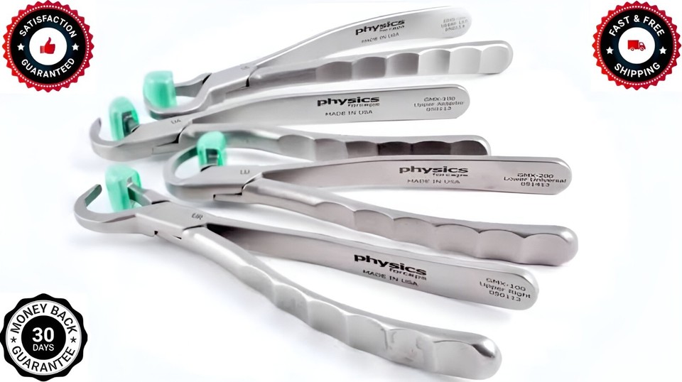 Dental Extraction Physics Forceps Standard Series Set of 4 Pcs 40 ...