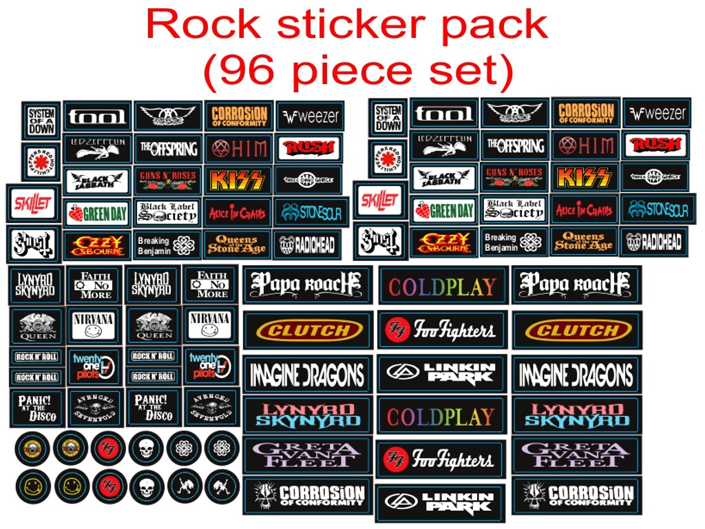 RC Crawler 1/10 Scale Bumper stickers decals - 4 Styles - for Axial ...