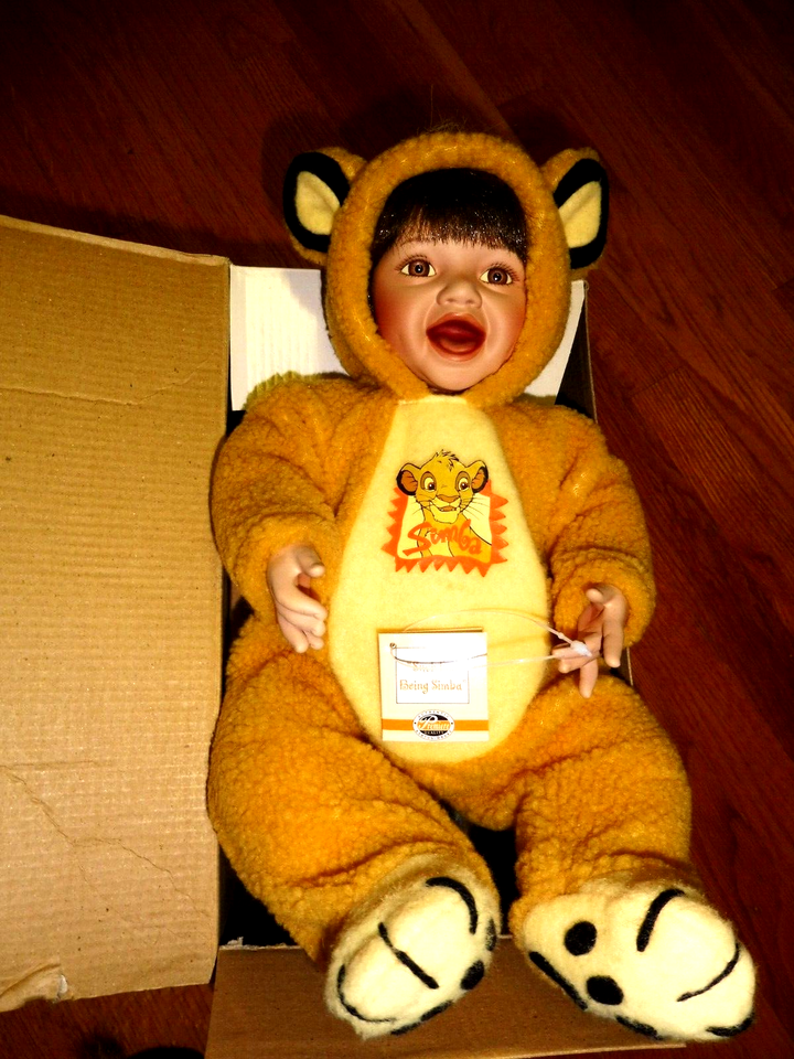 RARE ASHTON DRAKE / TITUS TOMESCU DISNEY LION KING "SIMBA" W/ BOX ...