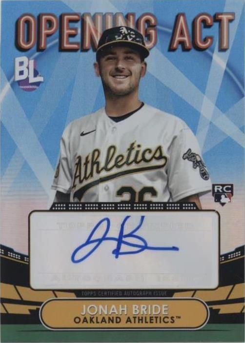 2023 Topps Big League - Opening Act Autographs Jonah Bride #OAA-MAC ...