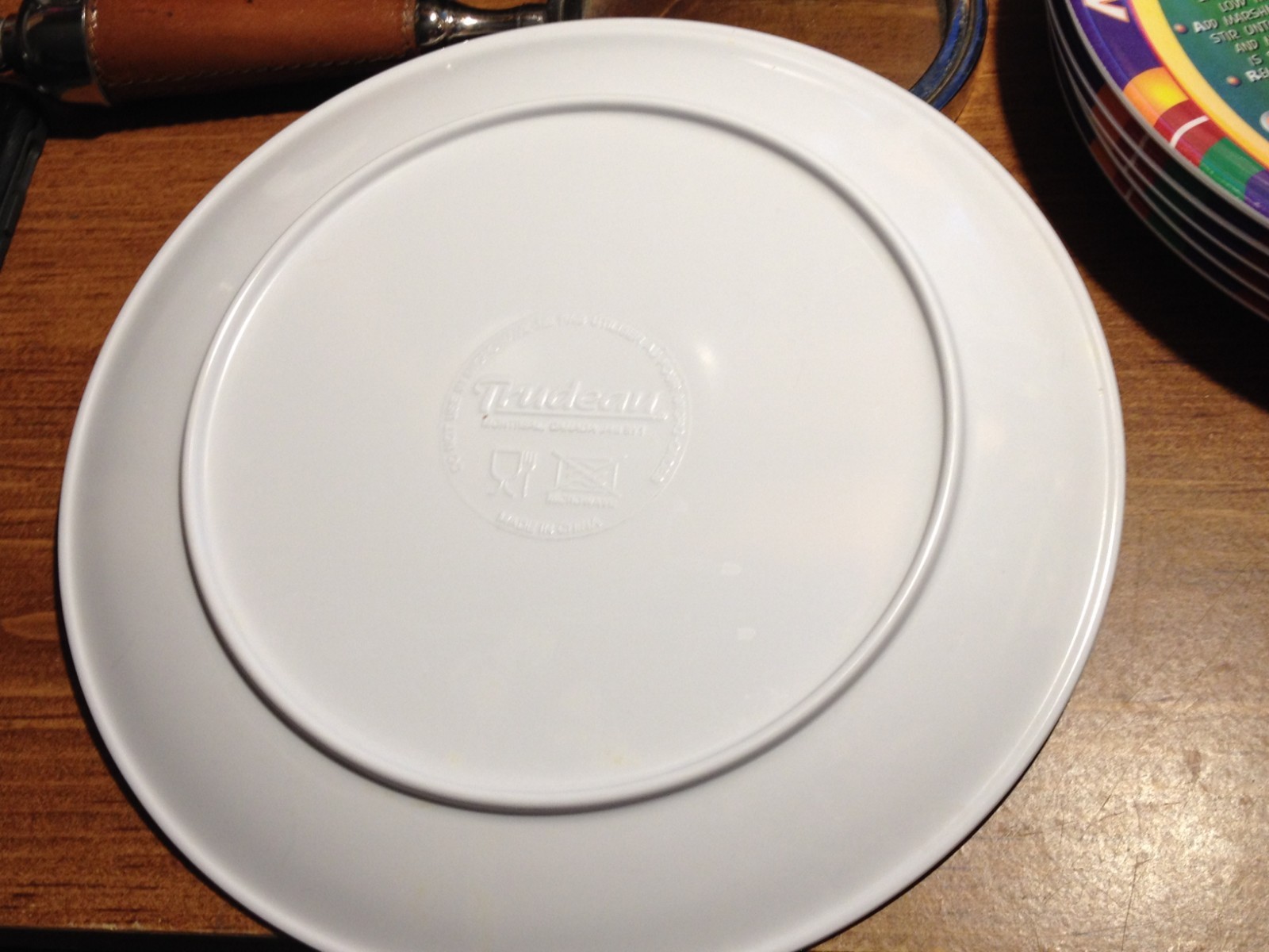 Jet Puffed Marshmallows Melamine Plate Trudeau Kids 8" Dinnerware ...