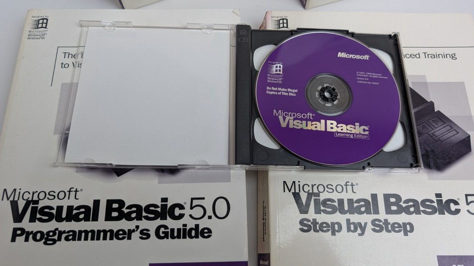 Microsoft Visual Basic 5.0 Deluxe Learning Edition Books - Discs - Key (00143) | eBay