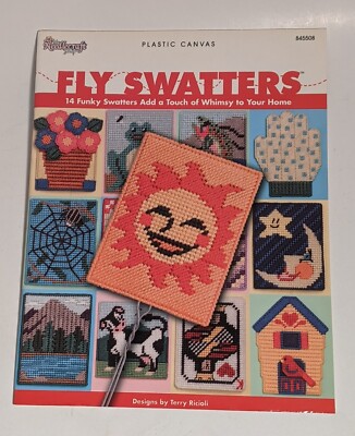 Needlecraft Shop Plastic Canvas Pattern Book Fly Swatters 14 projects ...