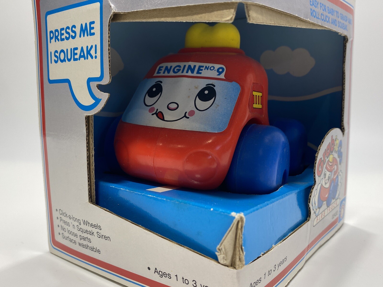 A Shelcore Toy Grab-n-Go Vehicles Vinatge Firetruck 1989 New In Box ...