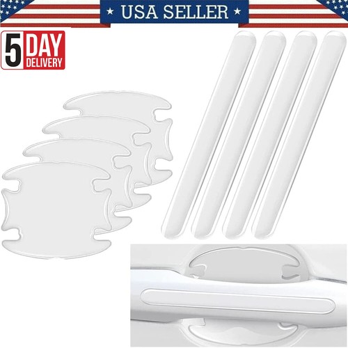 Car Door Handle Cup Scratch Protection Transparent Anti Protector Film ...
