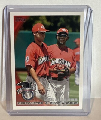 Derek Jeter Elvis Andrus 2010 Topps Update Checklist US-57 Yankees HOF ...