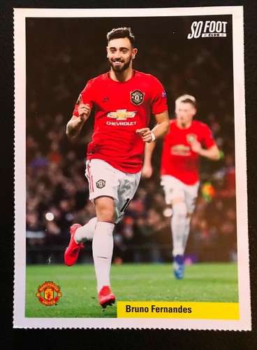FOOTBALL CARD FICHE BRUNO FERNANDES FRENCH ISSUE MAGAZINE 2019 ...