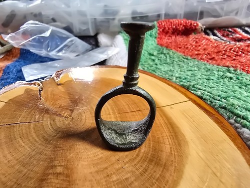 Antique Post Medieval 17th Century Bronze Pipe Tamper Seal Ring ...