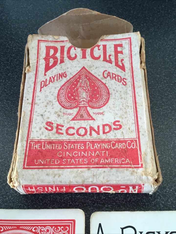 Bicycle Antique Playing Cards 52/52 USPCC R&M Fact Rare Cupid Poker ...