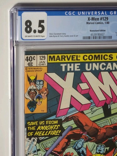 X-Men #129 Newsstand, CGC 8.5 VF+, OW/WP (Marvel, 1980) 1st Kitty Pryde ...