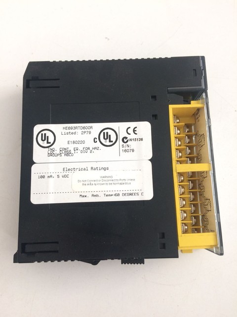 GE-Fanuc HE693RTD600R Input Module for sale online | eBay