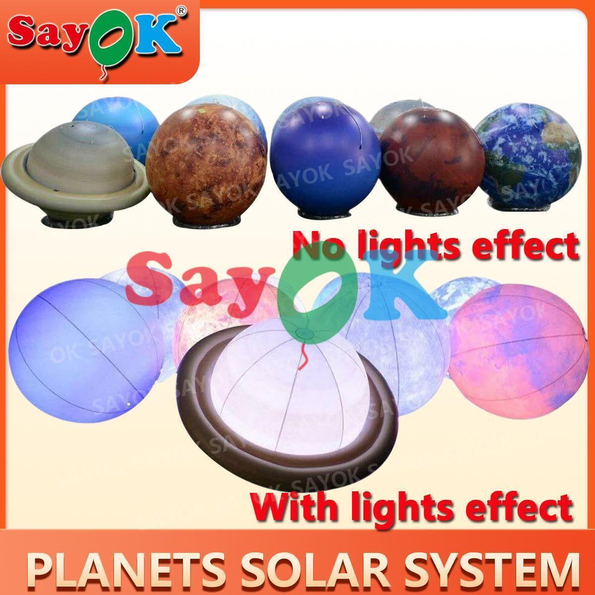 Solar System Balloons Vinfgoes Inflatable Space Planets Solar System