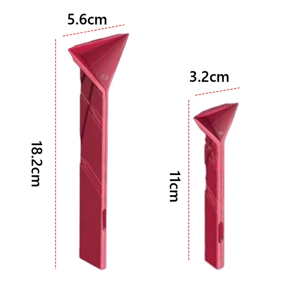 2Pcs Polygons Flat Measuring Spoon 3-in-1 Multifunctional Spoon Kitchen ...