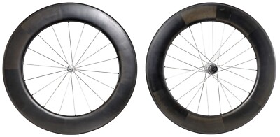 HED Jet 9 Carbon Tubular Road Bike Wheelset 10 Sp 700c 90mm QR Shimano ...