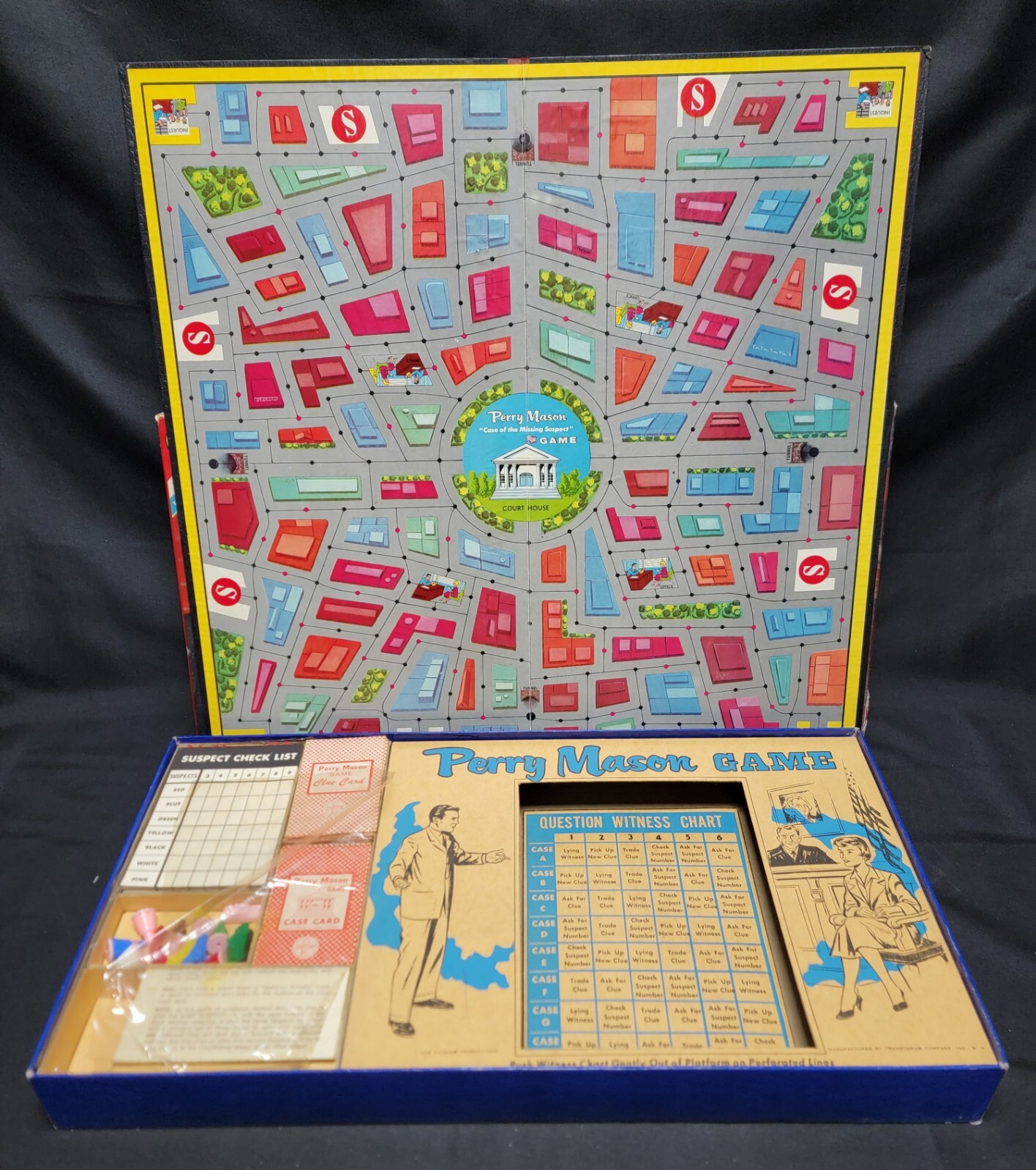 Vintage HTF Perry Mason Board Game Transogram 1959 - Excellent | eBay