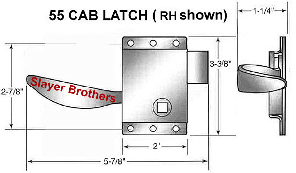 Universal Tractor Cab, Dozer Cab, Inside Cab Door Latch RH | eBay
