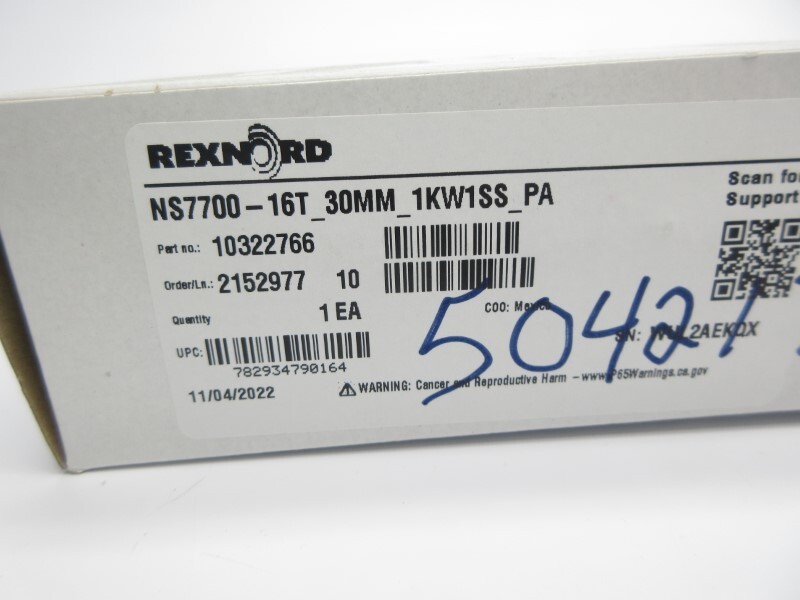 REXNORD NS7700-16T-30MM-1KW1SS-PA 10322766 NSMP | eBay