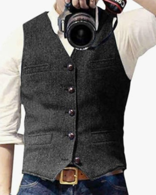 NEW Ceehuteey Men's Wool Blend Suit Vest Size Large | eBay